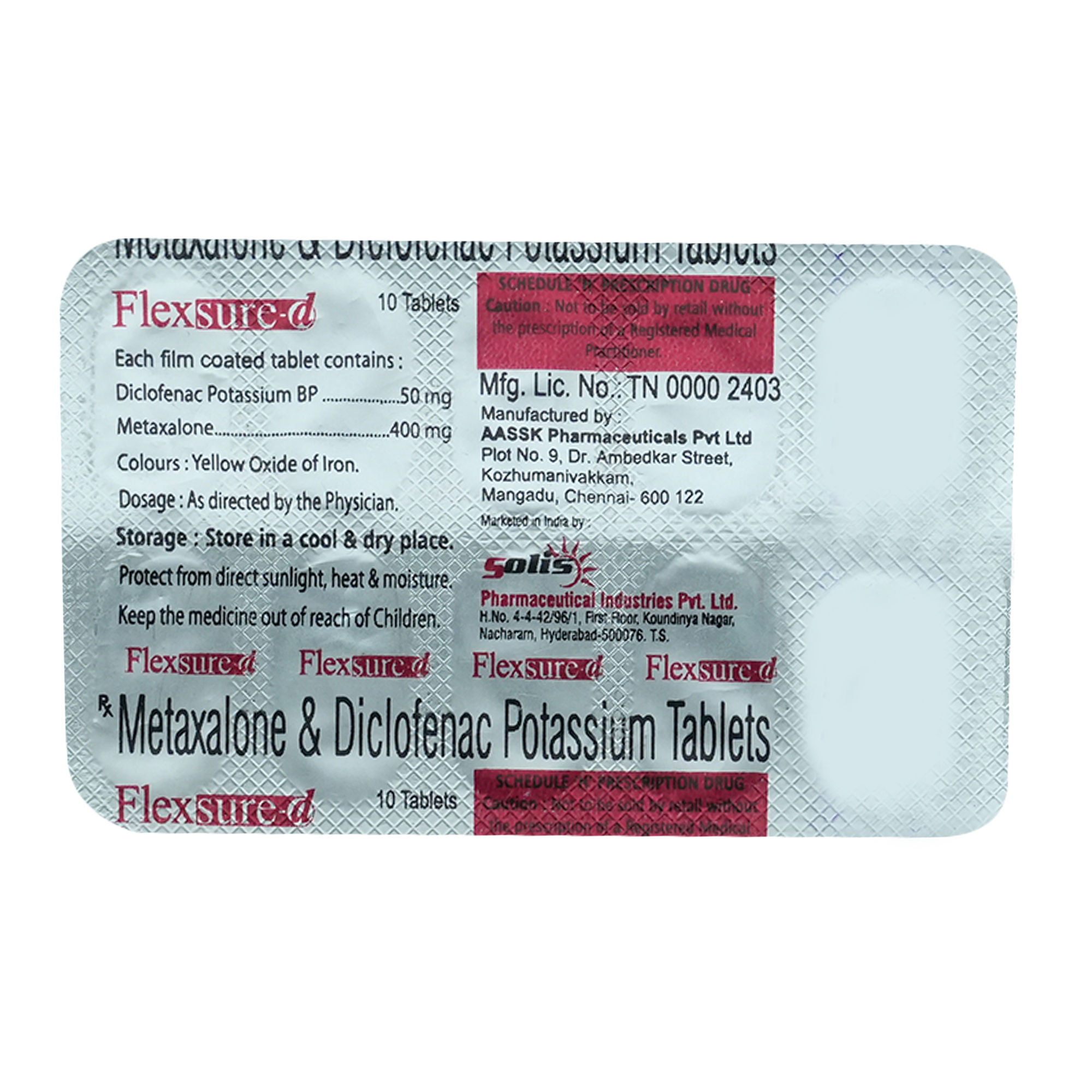 Flexsure-D Tablet Price, Uses, Side Effects, Composition - Apollo Pharmacy