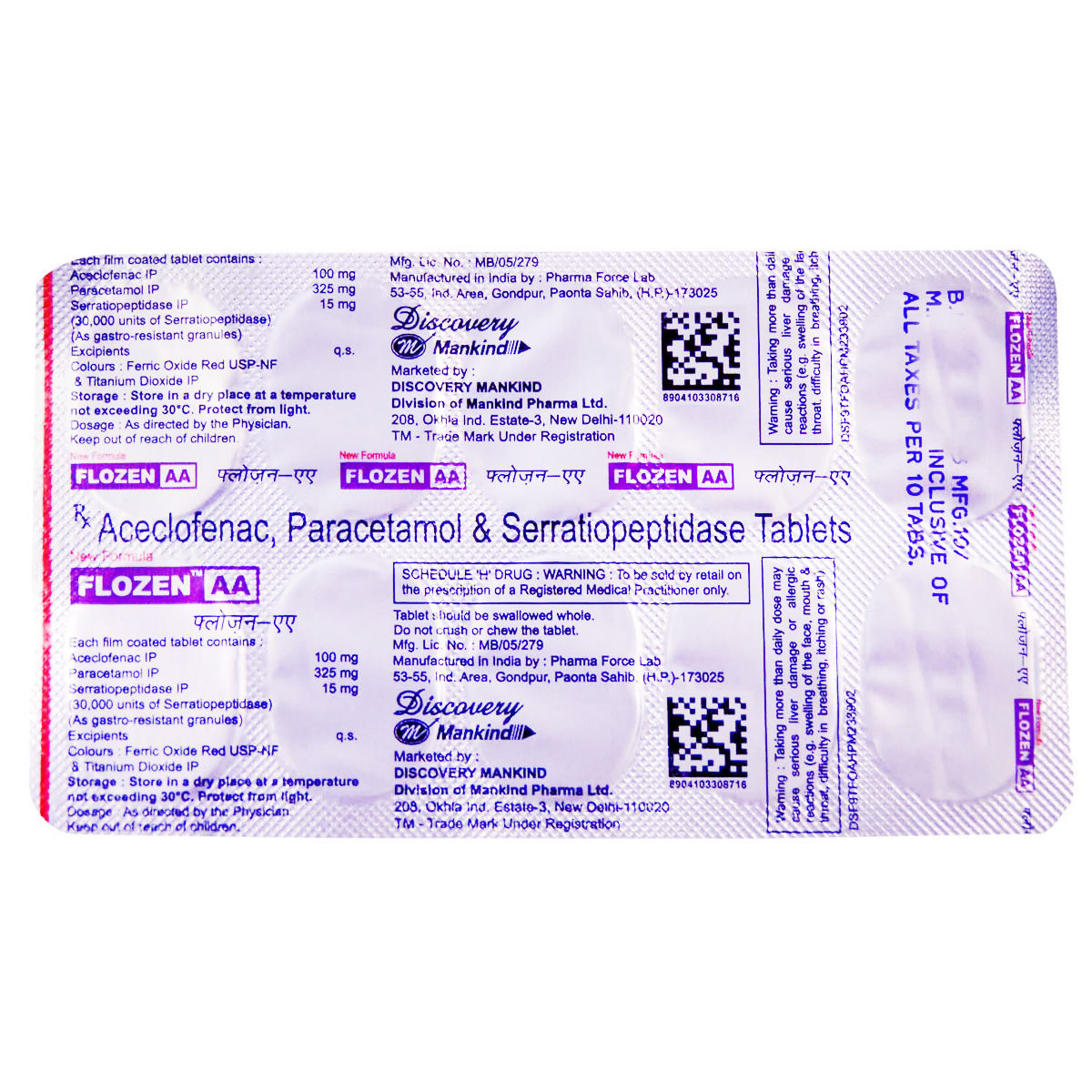 Flozen-AA Tablet | Uses, Side Effects, Price | Apollo Pharmacy