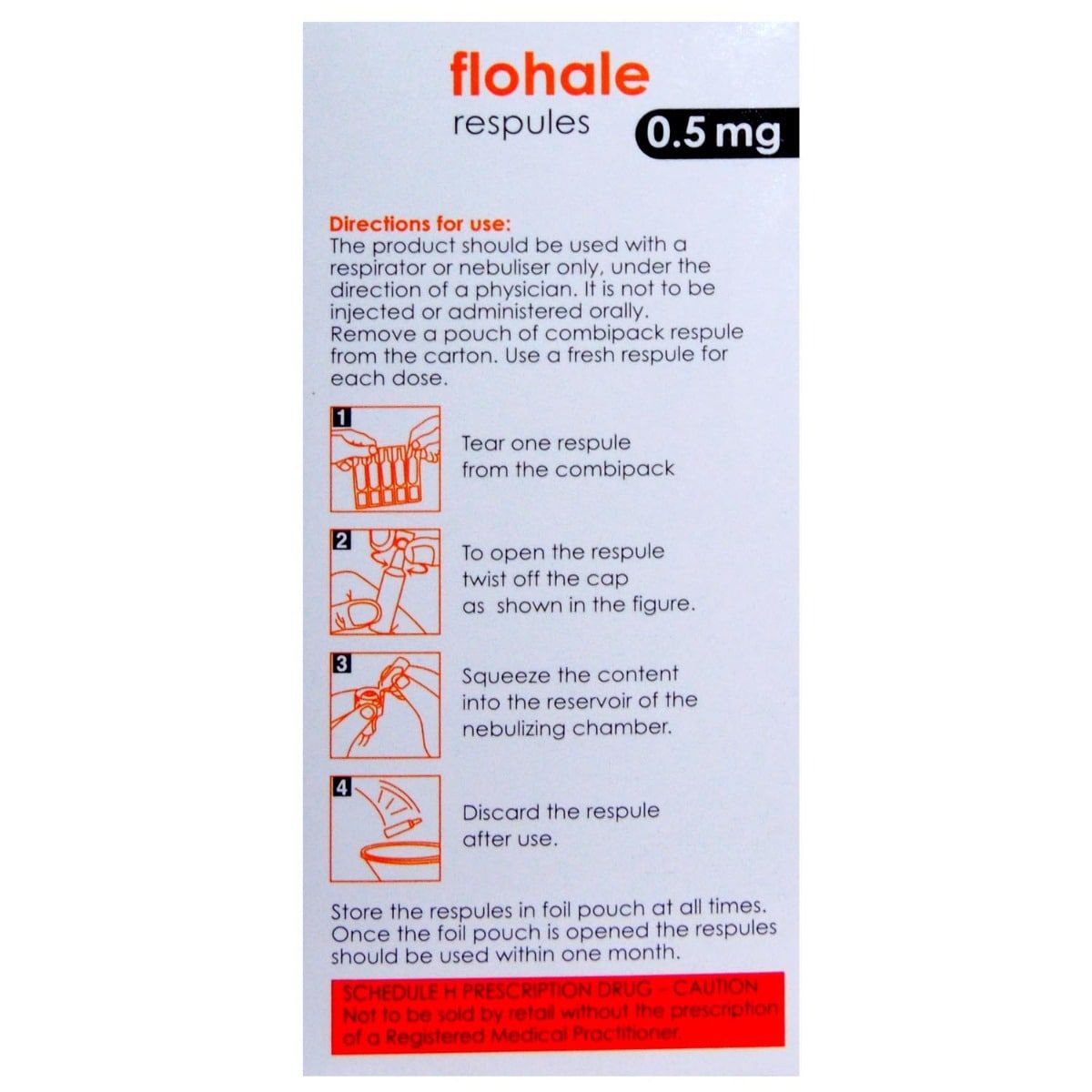 Flohale 0.5 mg Respules 5 x 2 ml | Uses, Side Effects, Price | Apollo ...