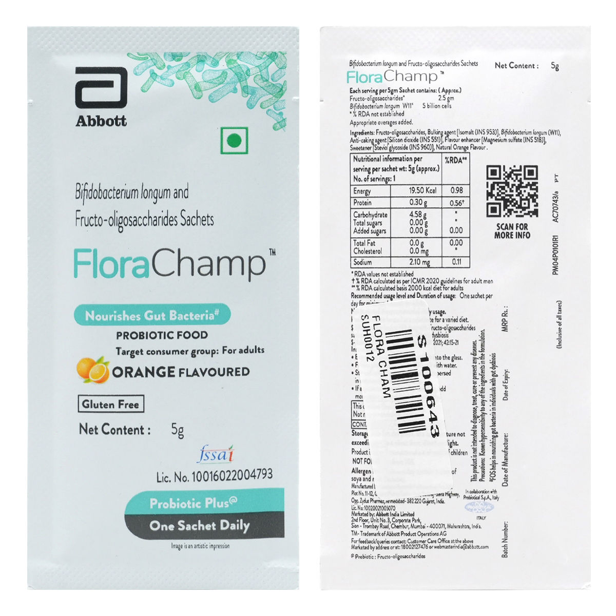 Flora Champ Orange Sachet 5 gm | Uses, Side Effects, Price | Apollo ...