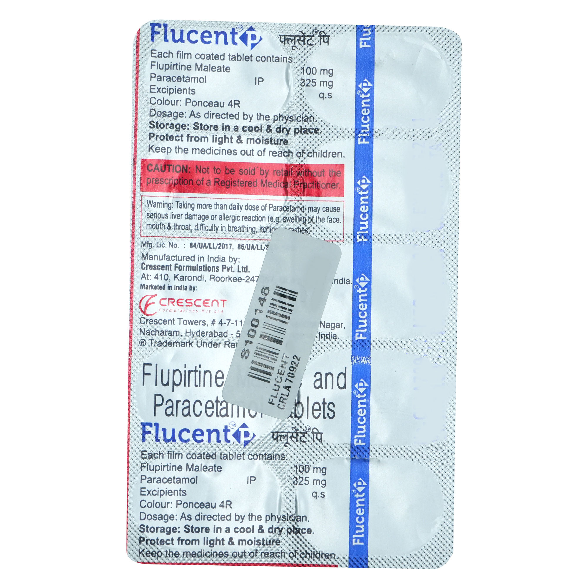 Flucent P Tablet 10's Price, Uses, Side Effects, Composition - Apollo ...