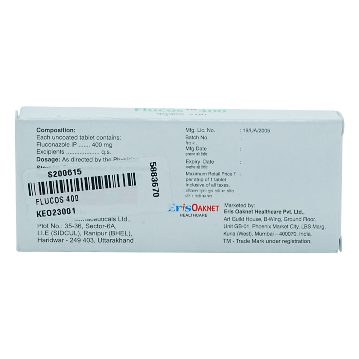 Flucos 400 Tablet 1's Price, Uses, Side Effects, Composition - Apollo ...