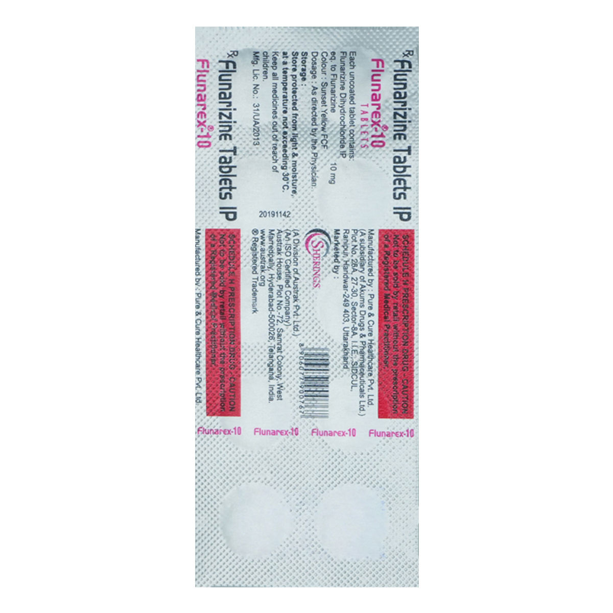 Flunarex-10 Tablet | Uses, Side Effects, Price | Apollo Pharmacy