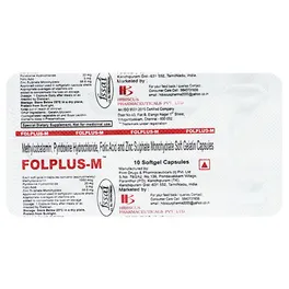 Buy Fol Plus M Capsule | 19 Minutes Delivery | Apollo Pharmacy