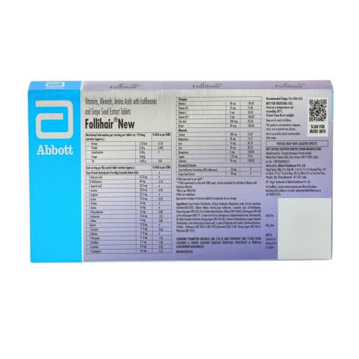 Follihair New Tablets | Uses, Side Effects, Price | Apollo Pharmacy