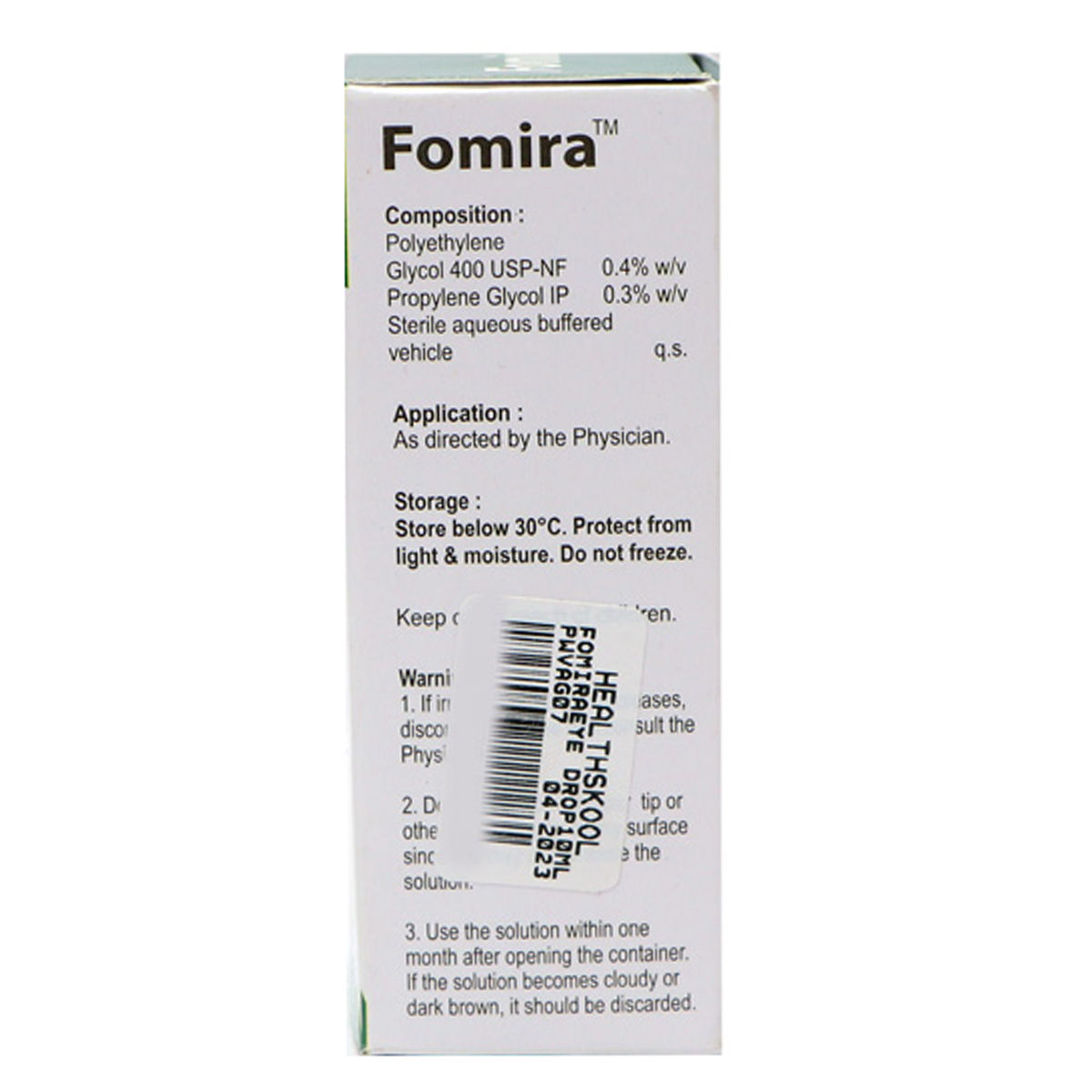 Fomira Eye Drop 10 ml Price, Uses, Side Effects, Composition - Apollo ...