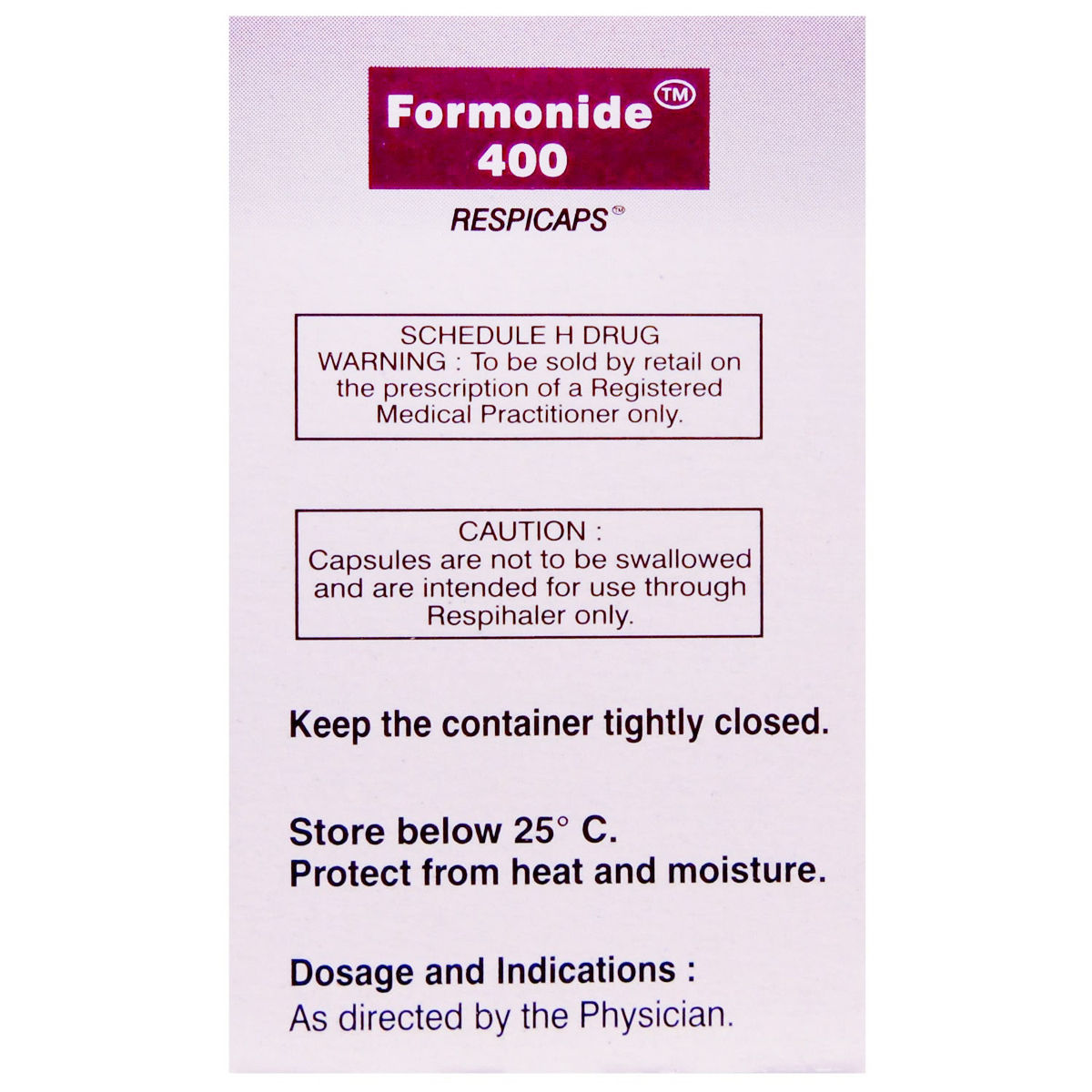 Formonide 400 Respicaps 30's Price, Uses, Side Effects, Composition ...