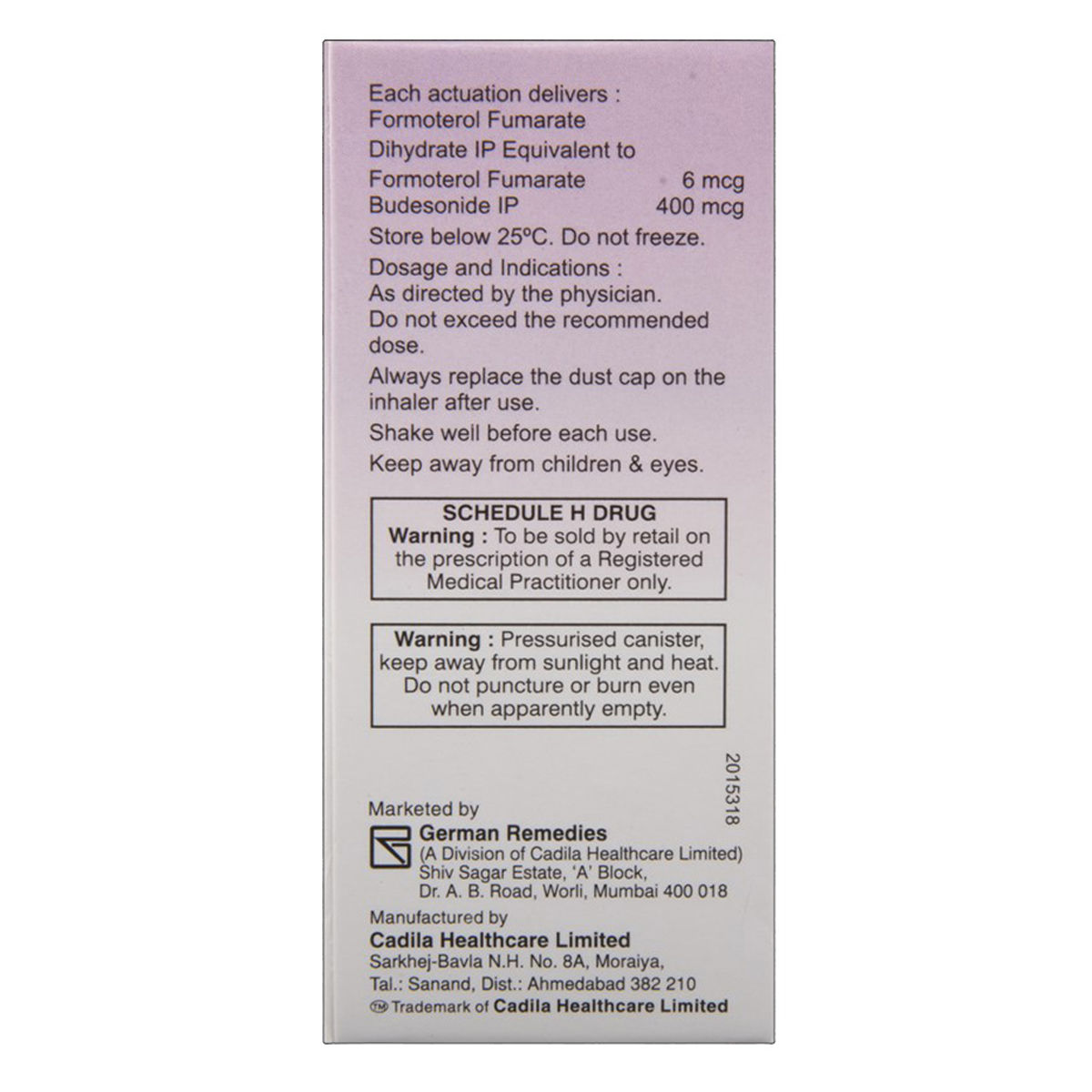 Formonide 400 Inhaler 120 mdi | Uses, Side Effects, Price | Apollo Pharmacy