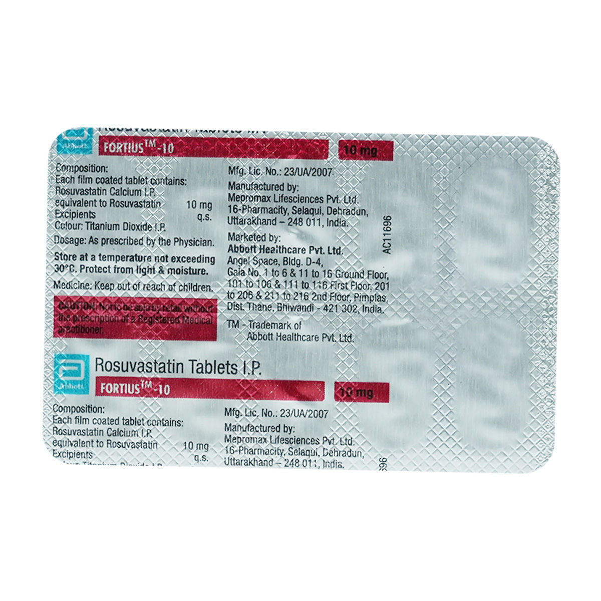 Fortius-10 Tablet 10's Price, Uses, Side Effects, Composition - Apollo ...