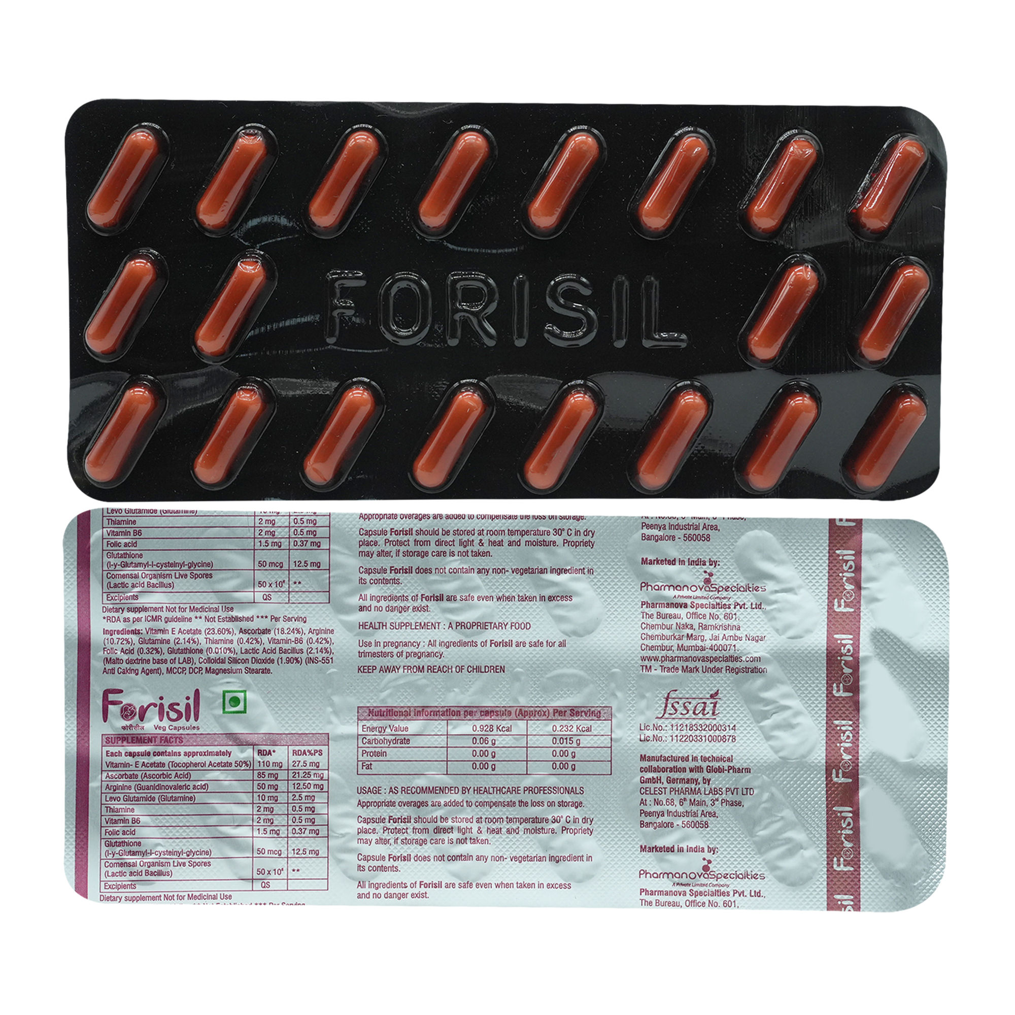 Forisil Veg Capsule | Uses, Side Effects, Price | Apollo Pharmacy