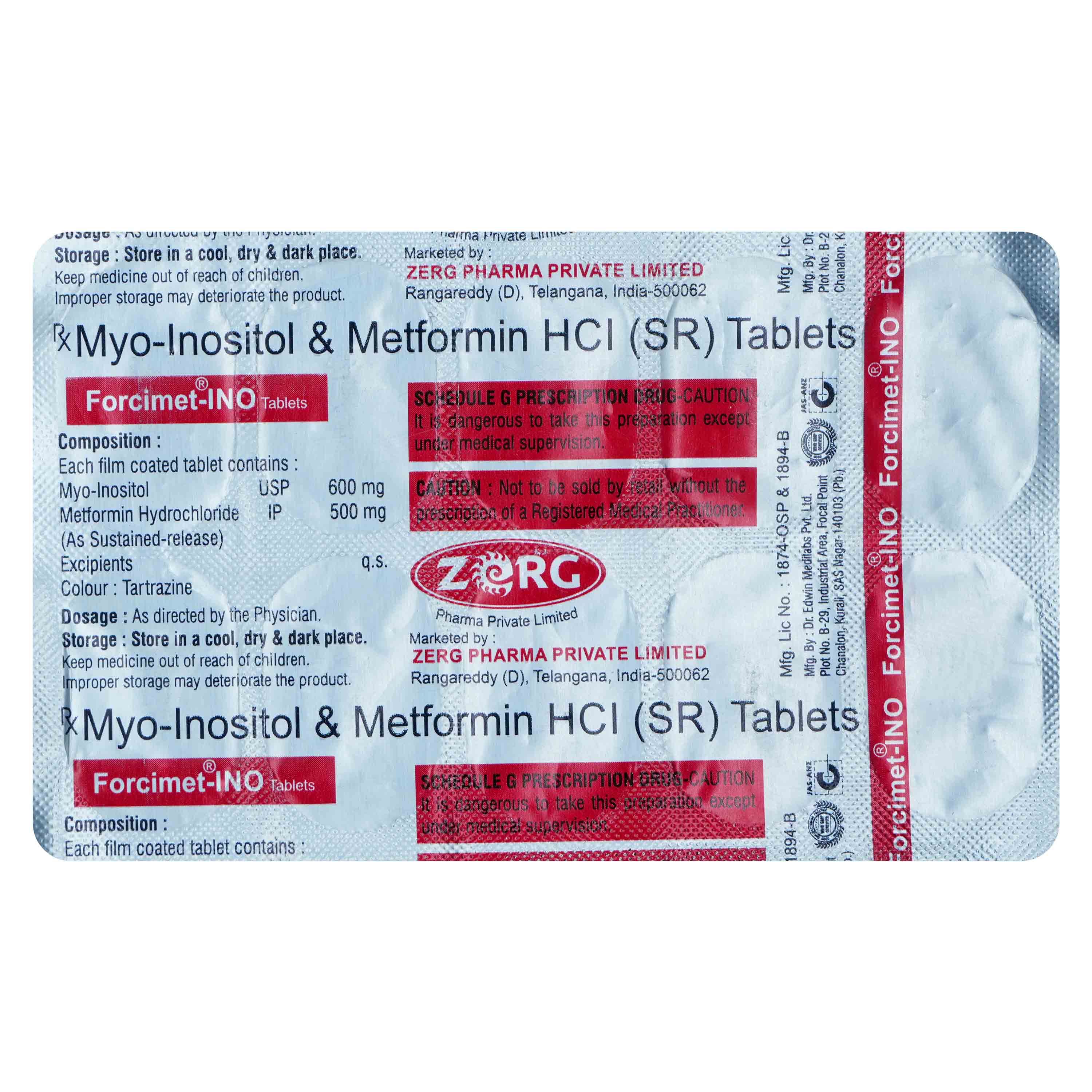 Forcimet-Ino Tablet | Uses, Side Effects, Price | Apollo Pharmacy