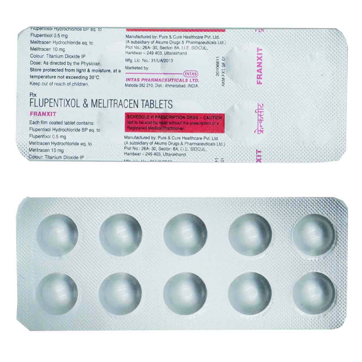 Franxit 0.5mg Tablet | Uses, Side Effects, Price | Apollo Pharmacy