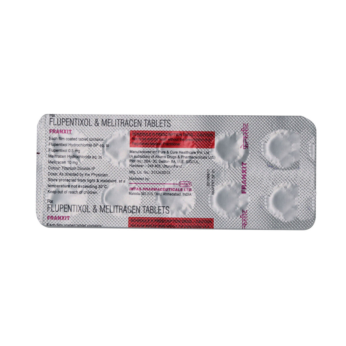 Franxit 0.5mg Tablet 10's Price, Uses, Side Effects, Composition ...