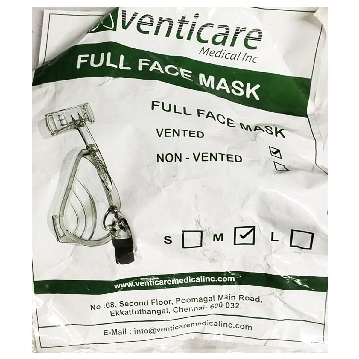 Buy Venticare Full Face Mask Vented M | 19 Minutes Delivery | Apollo ...