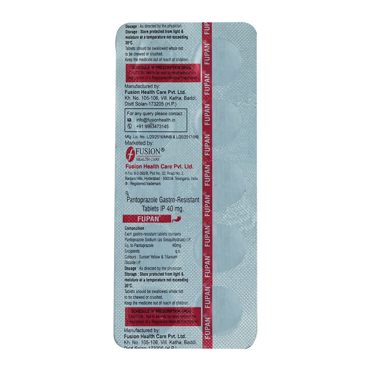 Fupan 40 mg Tablet 10's Price, Uses, Side Effects, Composition - Apollo ...