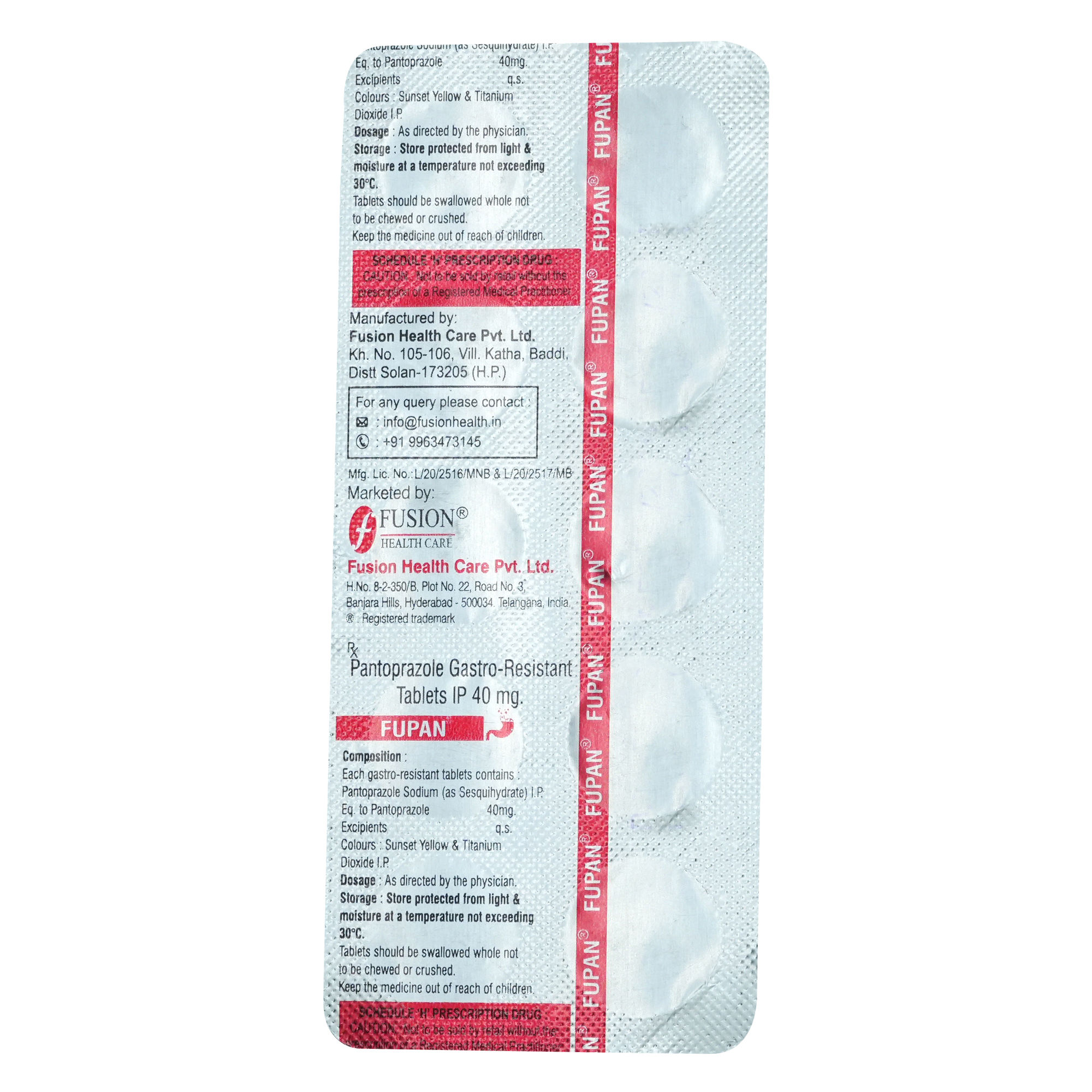 Fupan 40 mg Tablet 10's Price, Uses, Side Effects, Composition - Apollo ...