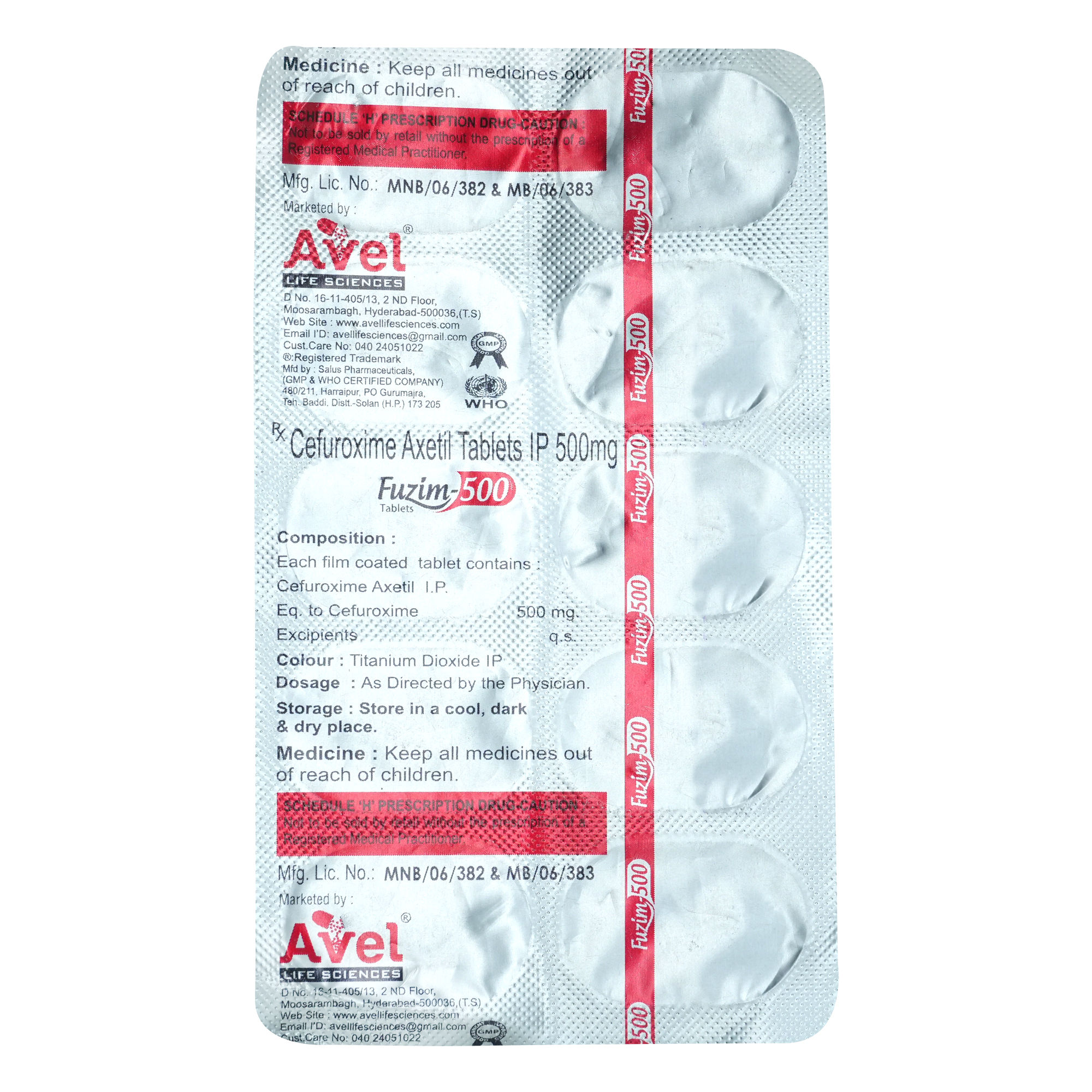 Fuzim-500 Tablet 10's Price, Uses, Side Effects, Composition - Apollo ...