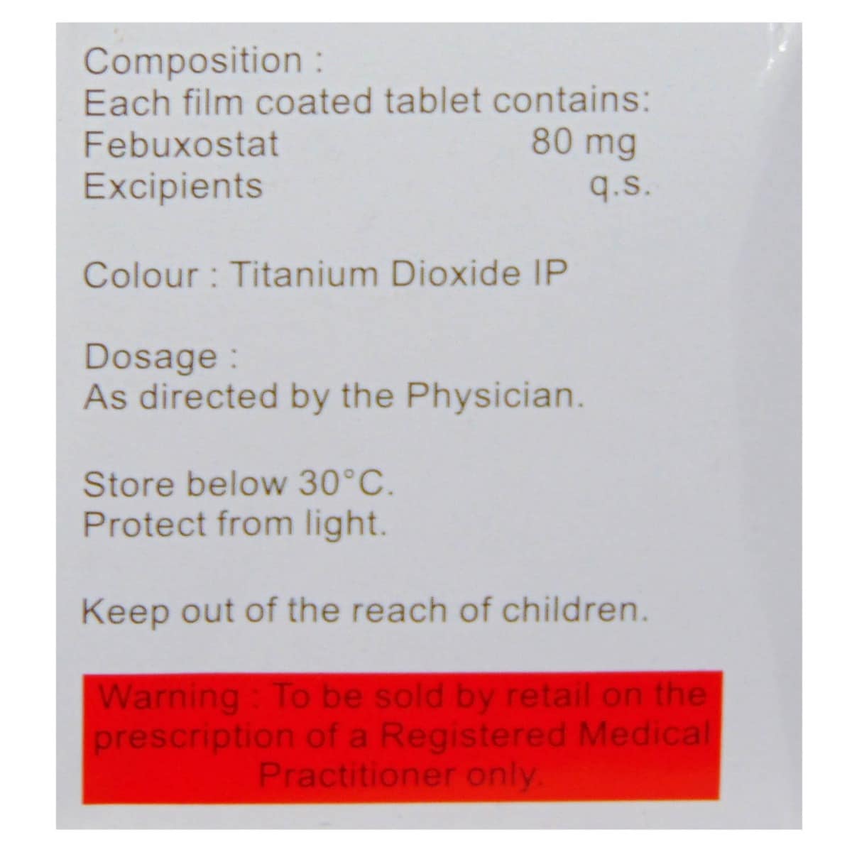 Feburic 80 Tablet 15's Price, Uses, Side Effects, Composition - Apollo ...