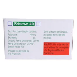 Febutaz 40 Tablets | Uses, Side Effects, Price | Apollo Pharmacy