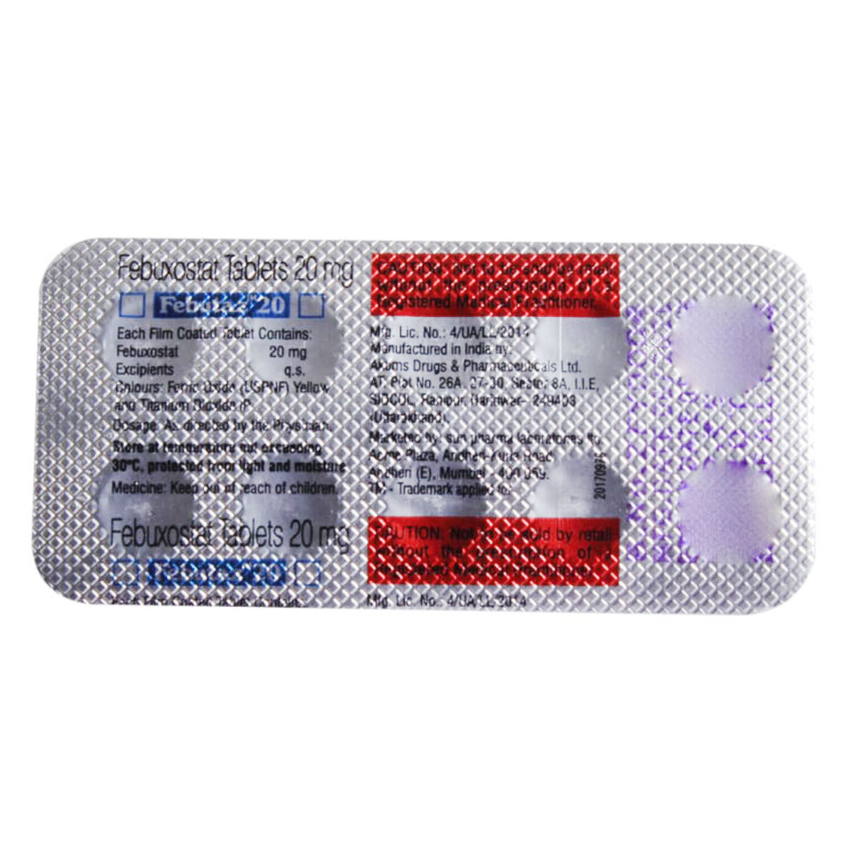 Febutaz 20 Tablet 10's Price, Uses, Side Effects, Composition - Apollo ...