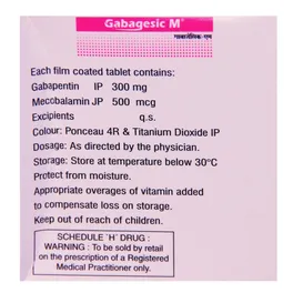 Gabagesic M Tablet | Uses, Side Effects, Price | Apollo Pharmacy