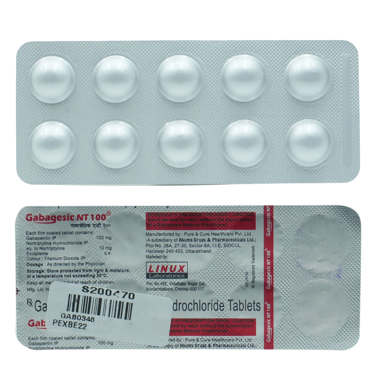 Gabagesic Nt 100mg Tablet 10's Price, Uses, Side Effects, Composition ...