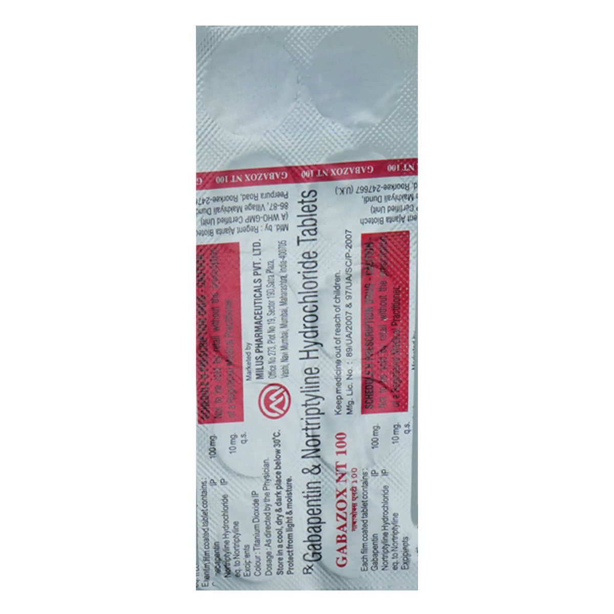 Gabazox-NT 100 Tablet | Uses, Side Effects, Price | Apollo Pharmacy