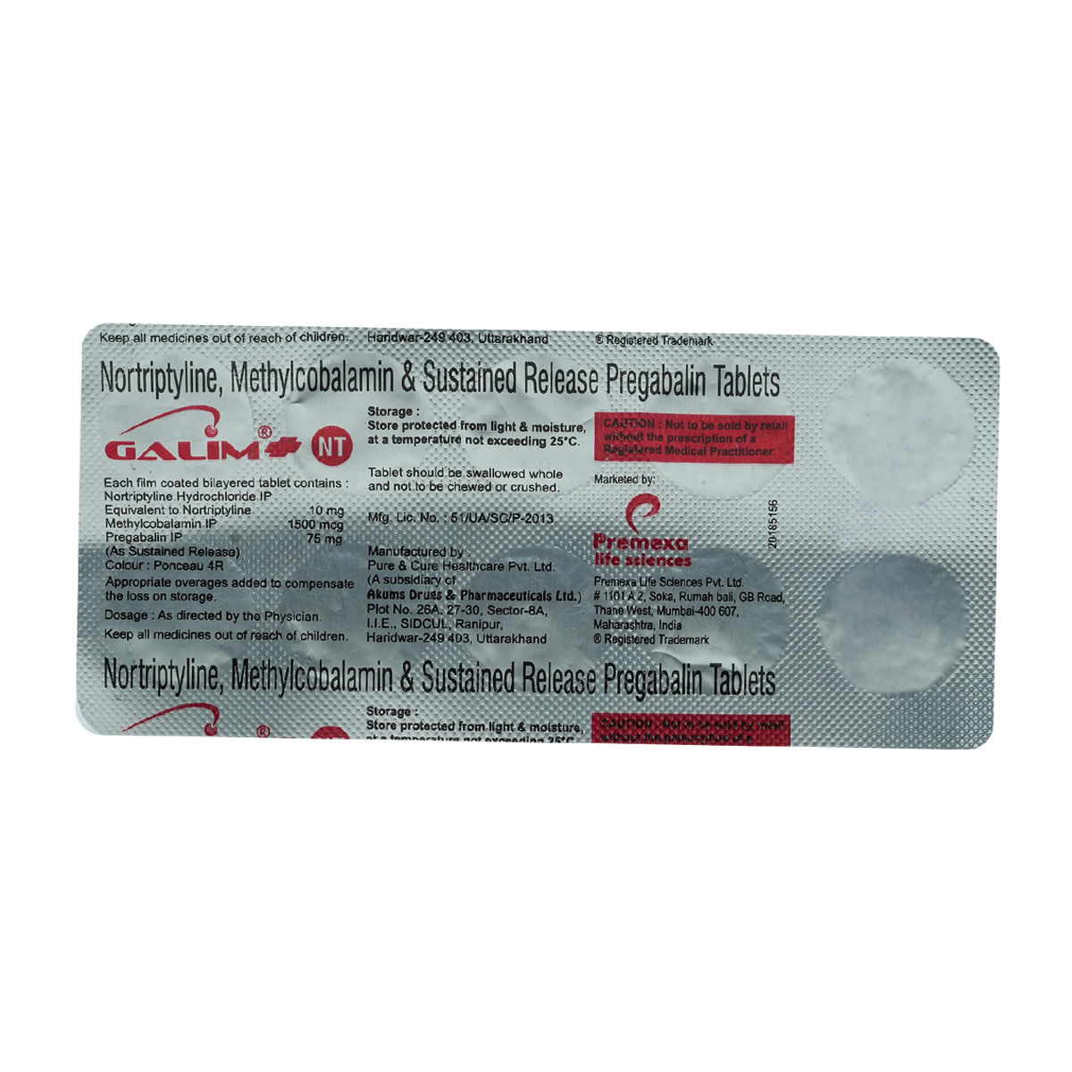 Galim + NT Tablet | Uses, Side Effects, Price | Apollo Pharmacy
