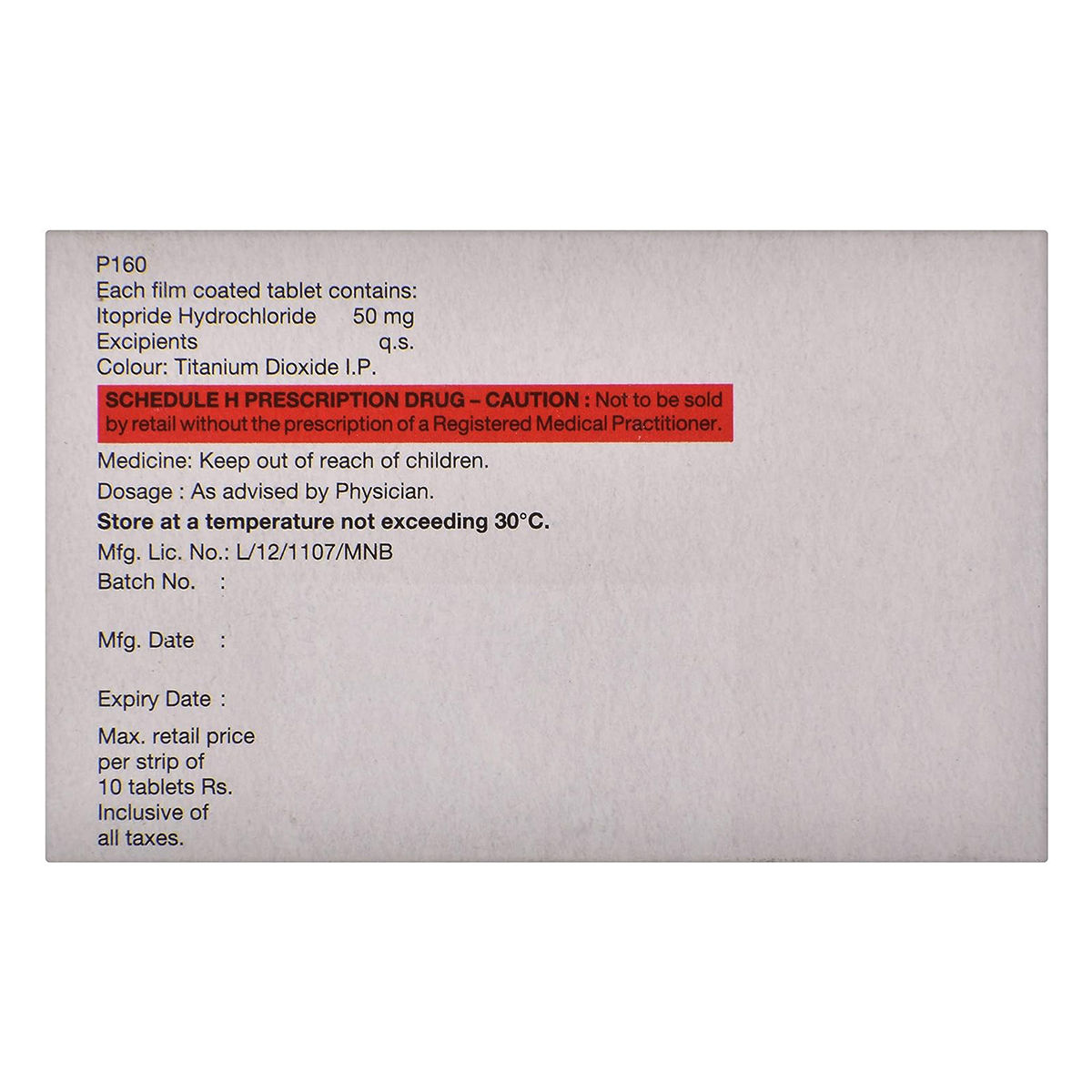 Ganaton 50 mg Tablet 10's Price, Uses, Side Effects, Composition ...