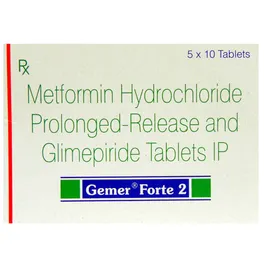 Gemer Forte 2 Tablet | Uses, Side Effects, Price | Apollo Pharmacy