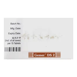 Gemer DS 2 Tablet | Uses, Side Effects, Price | Apollo Pharmacy