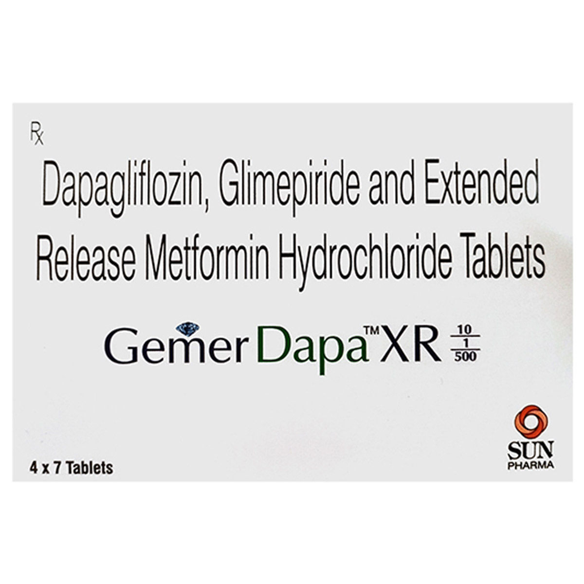 Gemer Dapa XR 10/1/500 Tablet | Uses, Side Effects, Price | Apollo Pharmacy