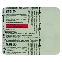 Gen-D3 60K Capsule | Uses, Side Effects, Price | Apollo Pharmacy