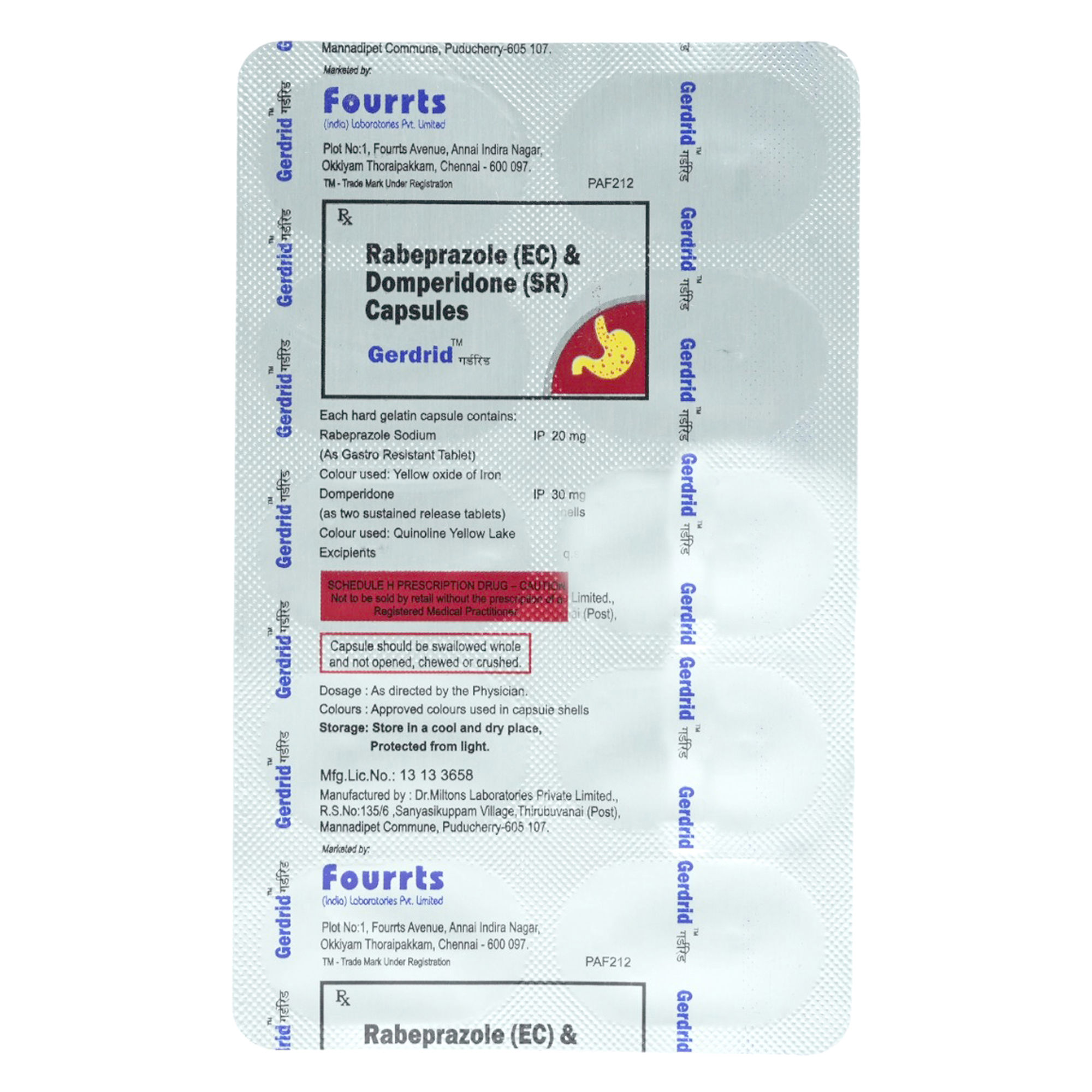 Gerdrid Capsule | Uses, Side Effects, Price | Apollo Pharmacy