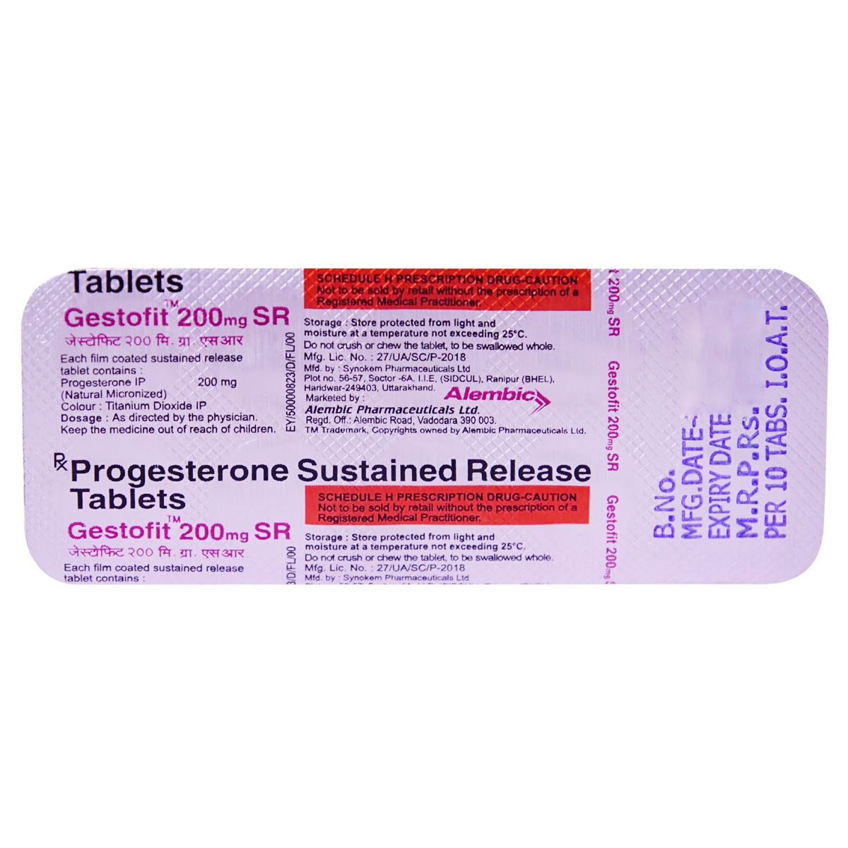 Gestofit 200 mg SR Tablet | Uses, Side Effects, Price | Apollo Pharmacy