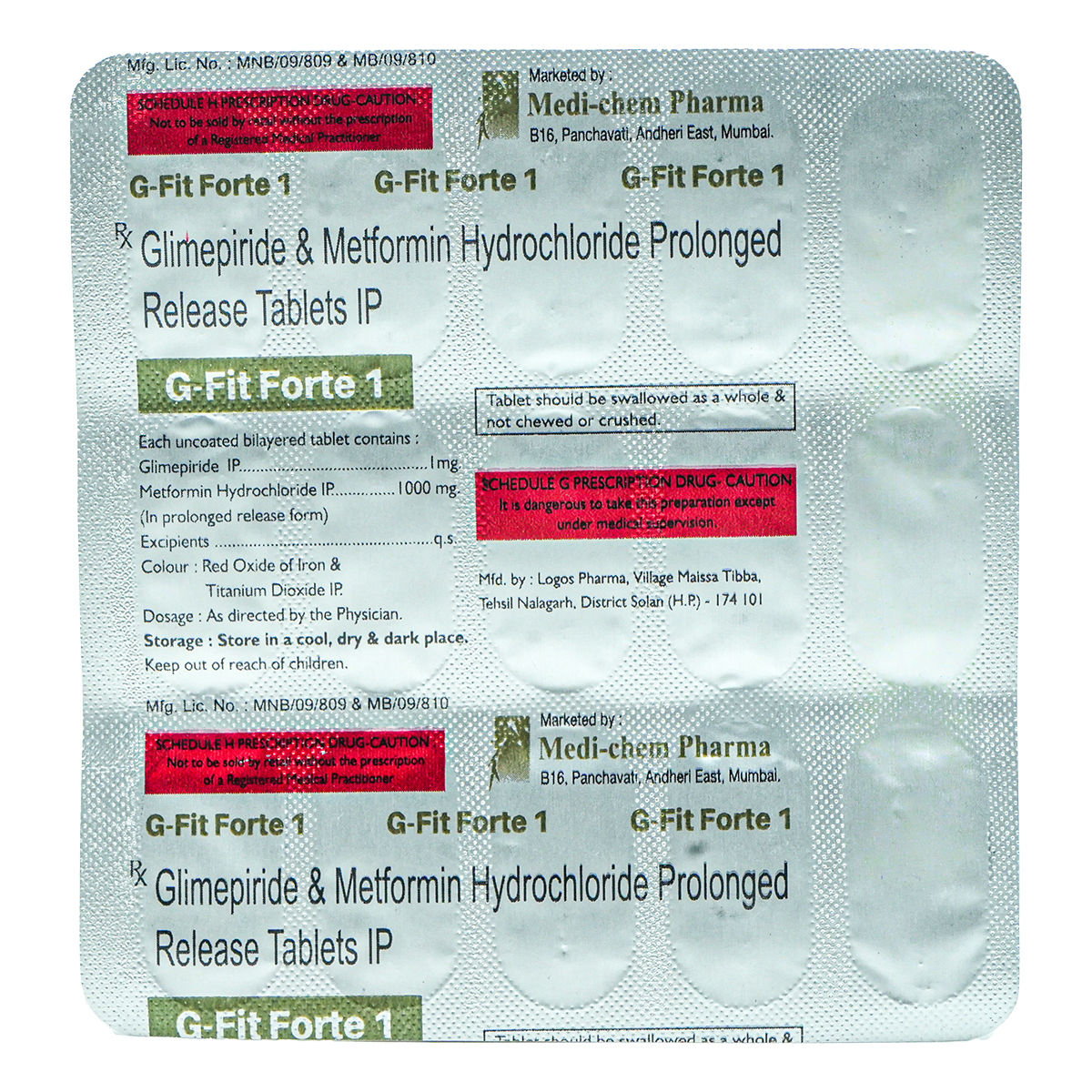 G-Fit Forte 1 Tablet | Uses, Side Effects, Price | Apollo Pharmacy