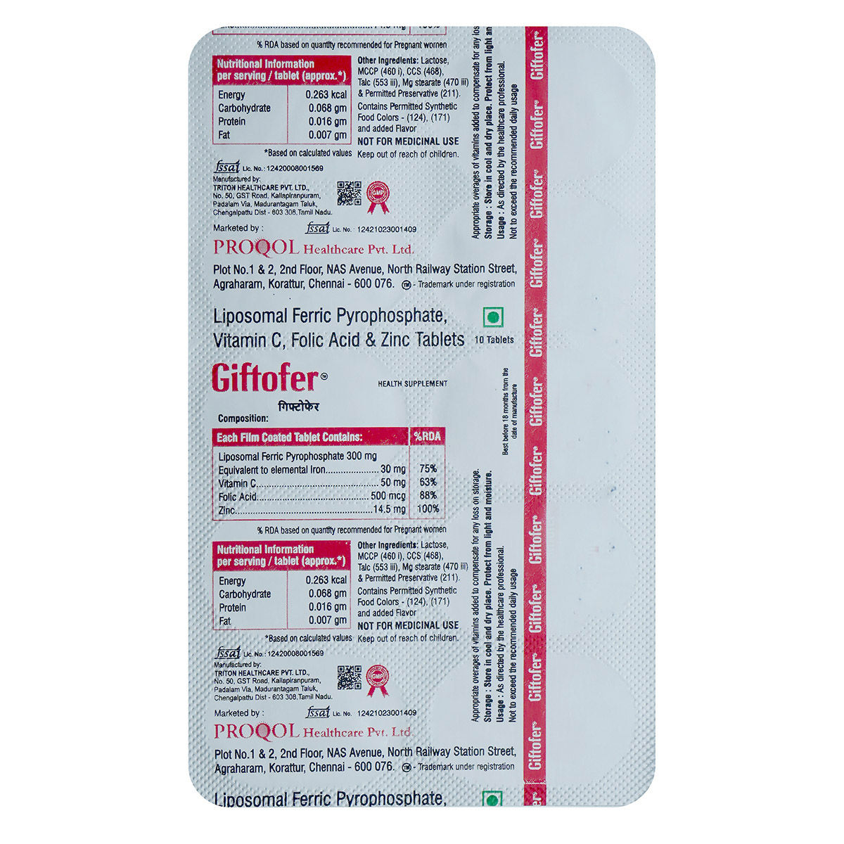 Giftofer Tablet 10's | Uses, Side Effects, Price | Apollo Pharmacy