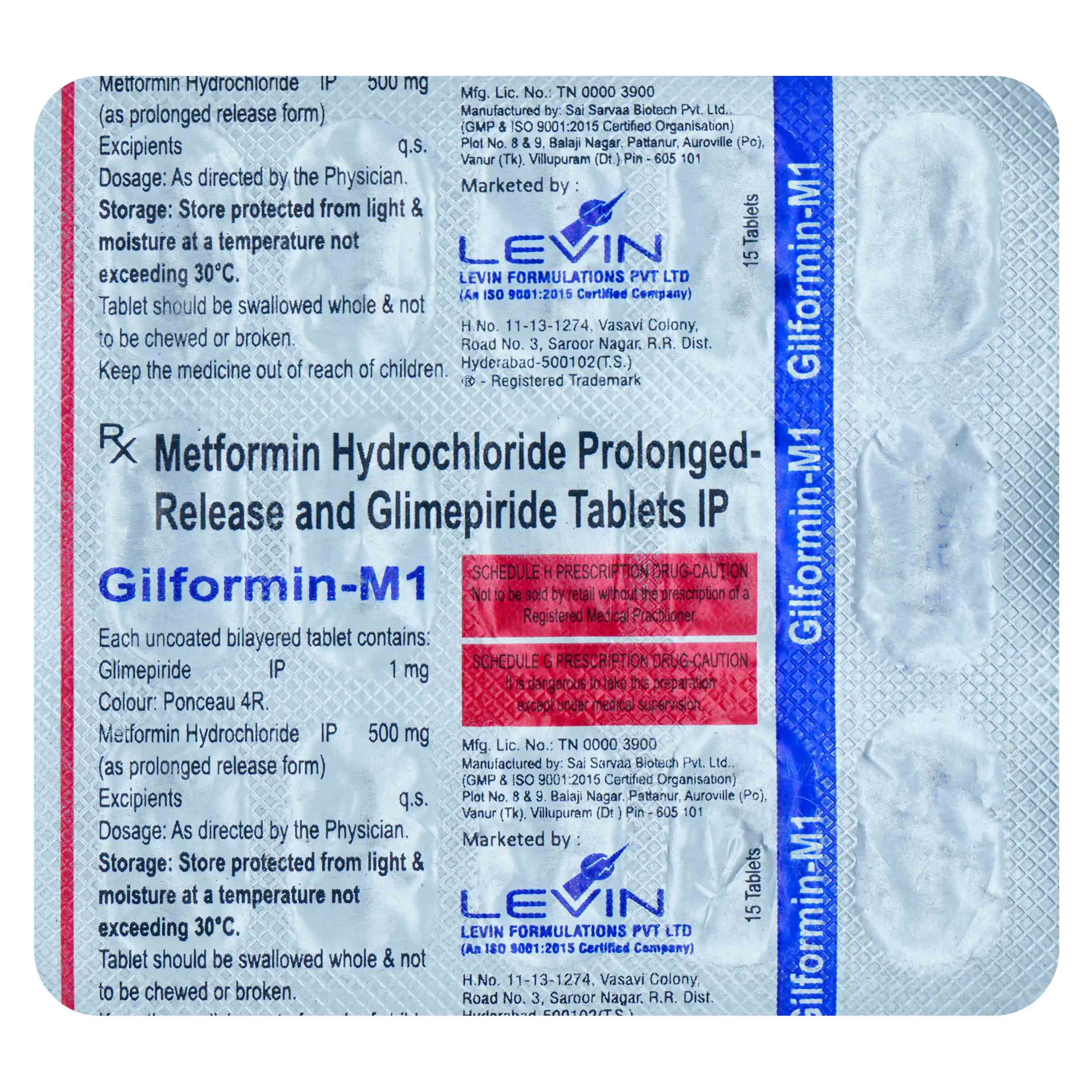 Gilformin M 1 Tablet | Uses, Side Effects, Price | Apollo Pharmacy