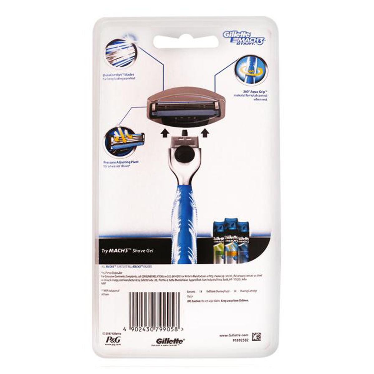 Gillette Mach 3 Start Razor, 1 Count Price, Uses, Side Effects ...