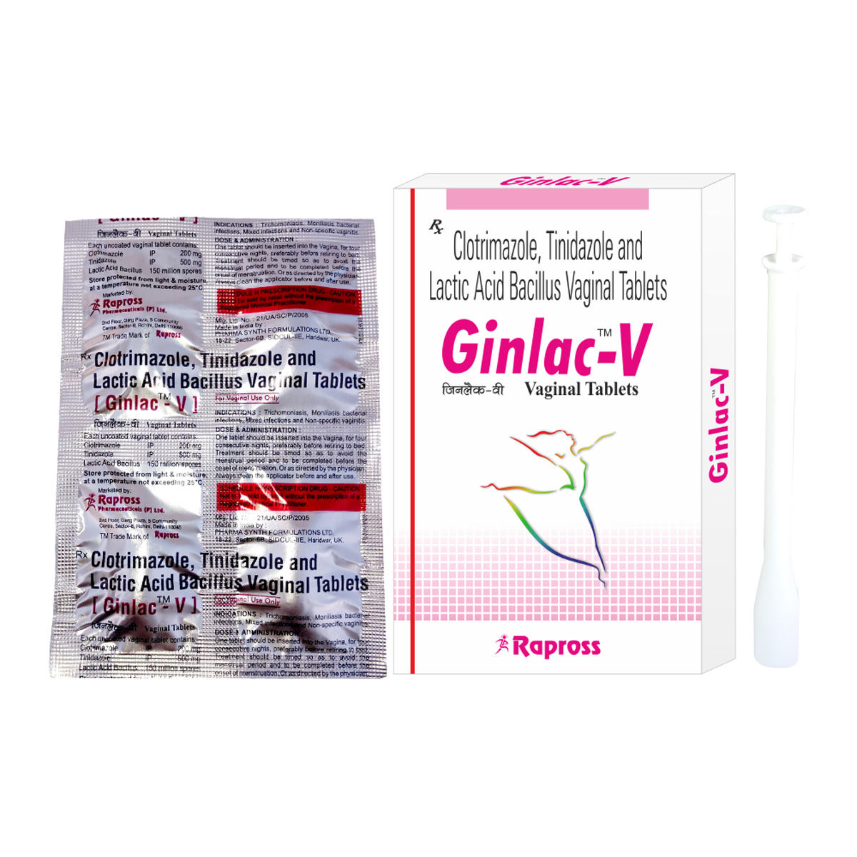 Ginlac-V Vaginal Tablet 4's Price, Uses, Side Effects, Composition ...