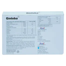 Ginloba Tablet | Uses, Side Effects, Price | Apollo Pharmacy