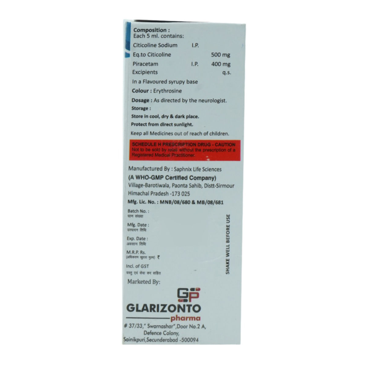 Glaricit Plus Syrup 60 ml Price, Uses, Side Effects, Composition ...