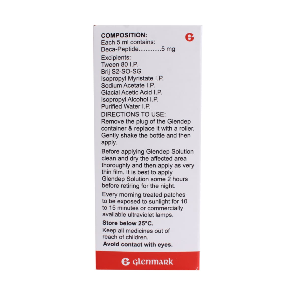 Glendep Solution 5 ml Price, Uses, Side Effects, Composition - Apollo ...
