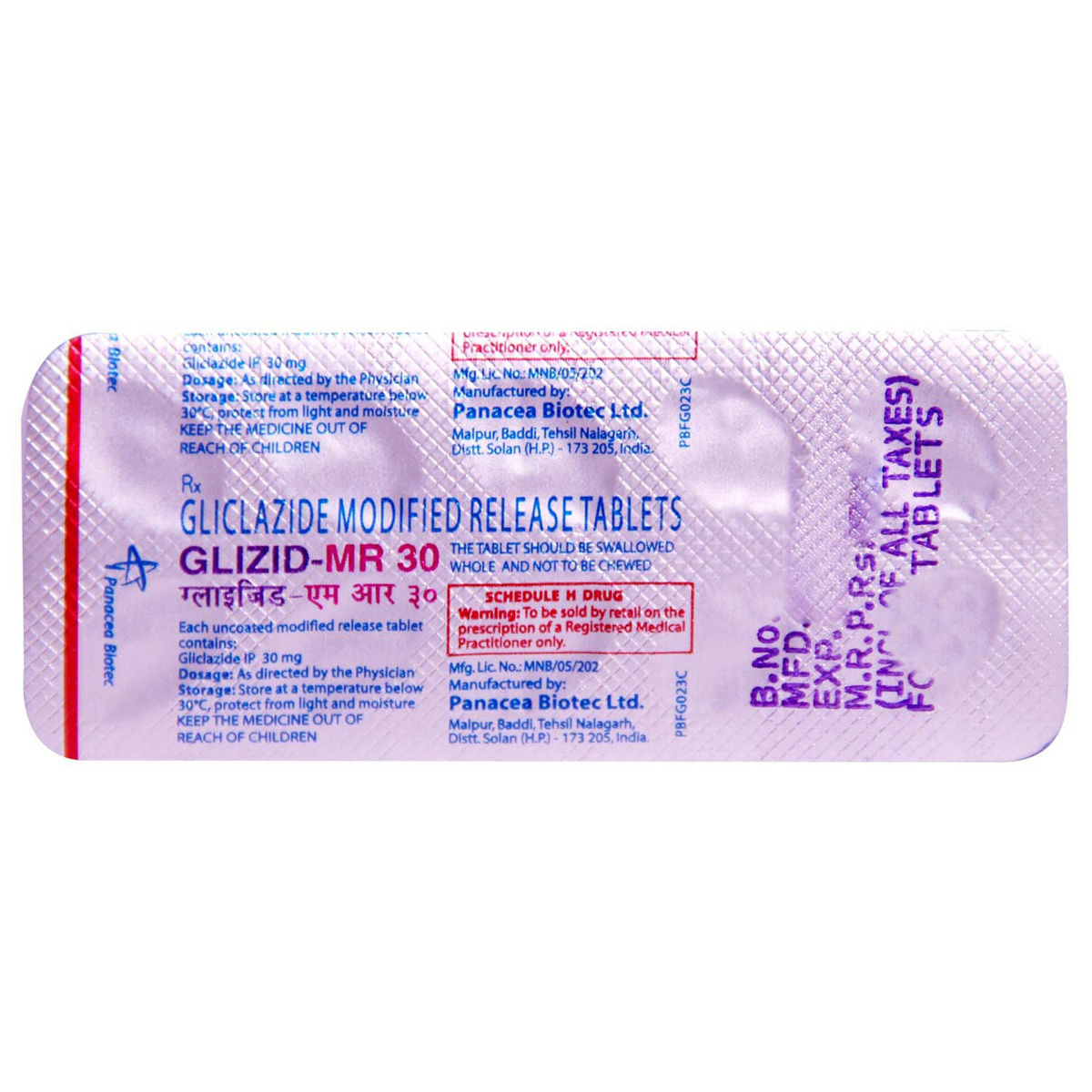 Glizid-MR 30 Tablet | Uses, Side Effects, Price | Apollo Pharmacy