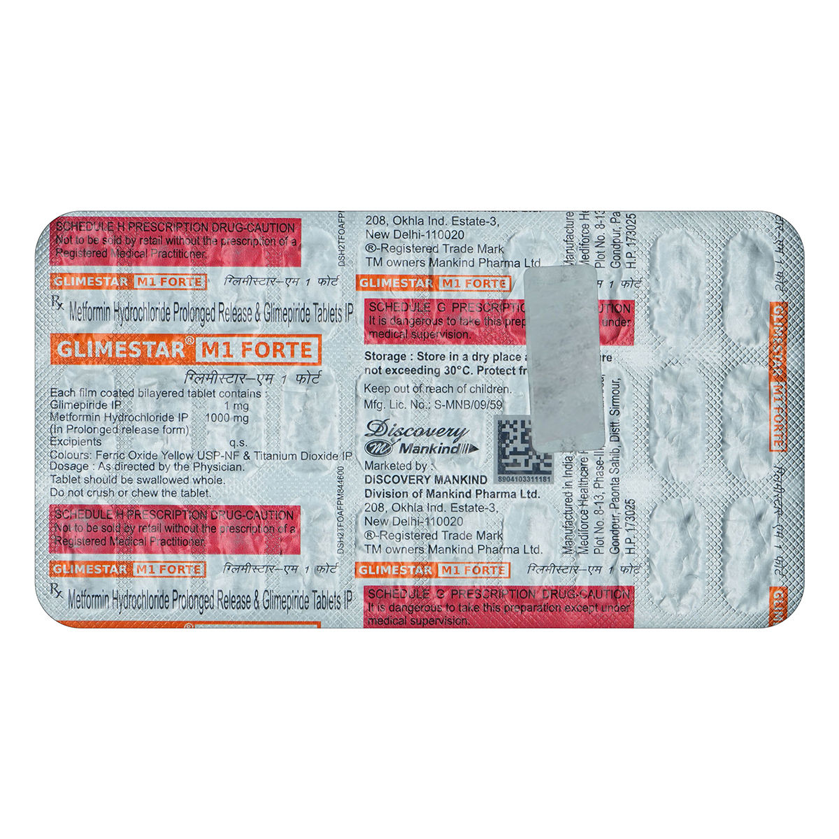 Glimestar M 1 Forte Tablet | Uses, Side Effects, Price | Apollo Pharmacy