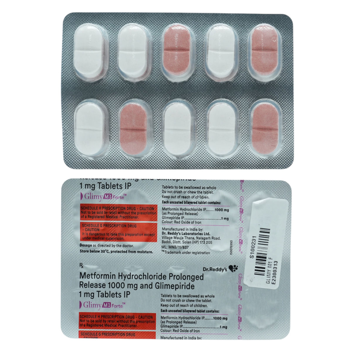 Glimy M1 Forte Tablet | Uses, Side Effects, Price | Apollo Pharmacy