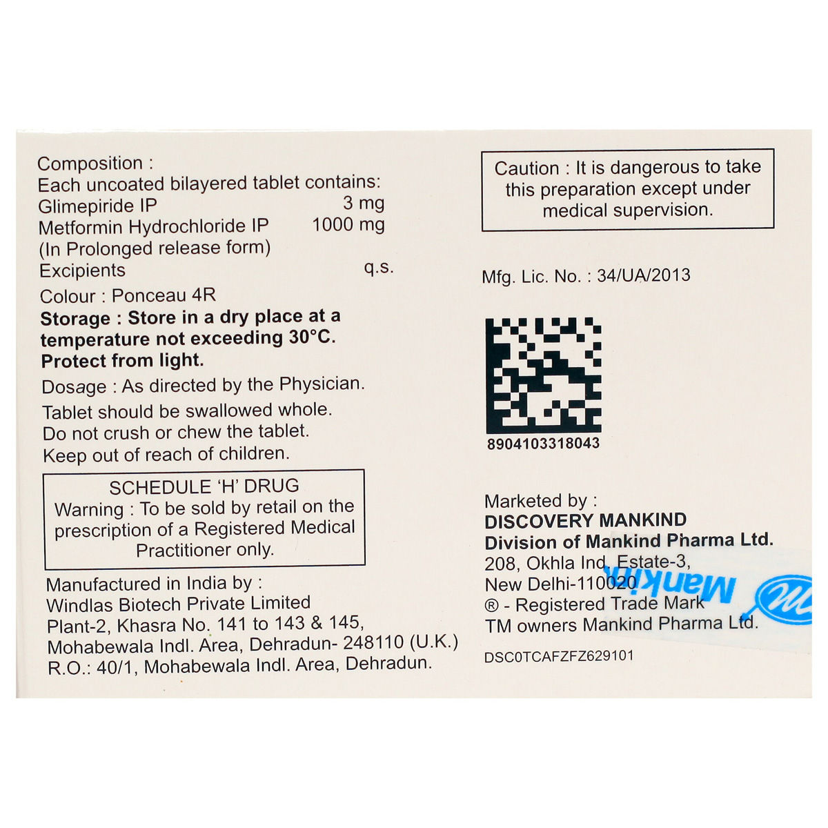 Glimestar-M3 Forte Tablet 10's Price, Uses, Side Effects, Composition ...