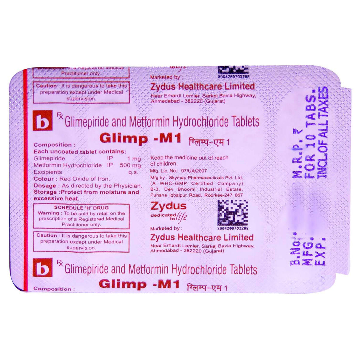 Glimp M 1 Tablet 10's Price, Uses, Side Effects, Composition - Apollo ...