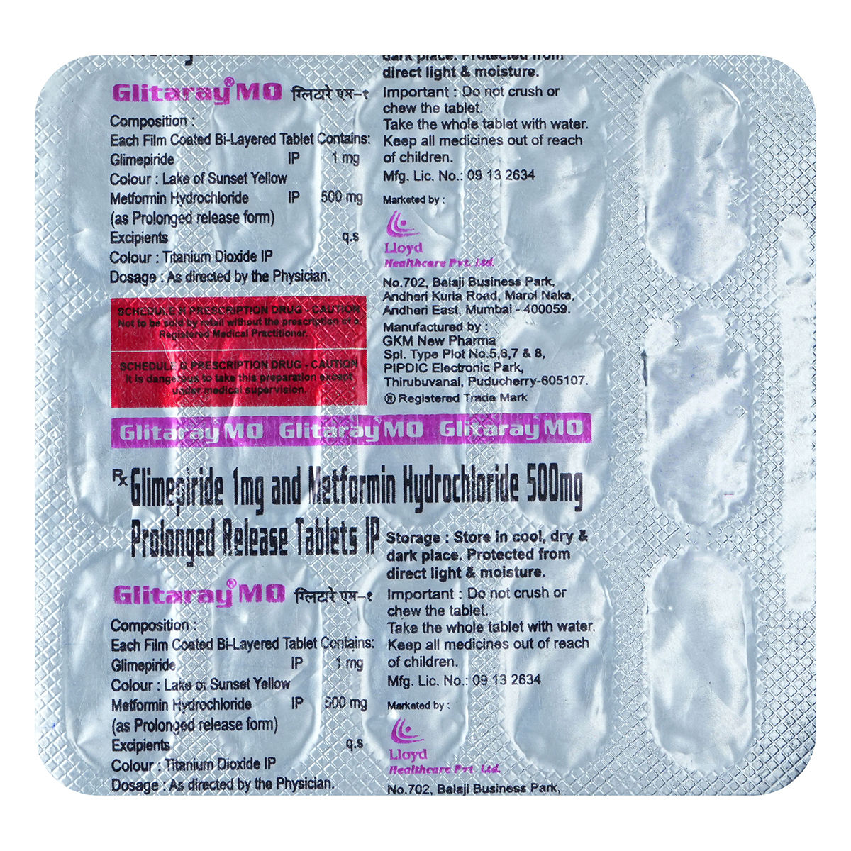 Glitaray M-1 Tablet | Uses, Side Effects, Price | Apollo Pharmacy