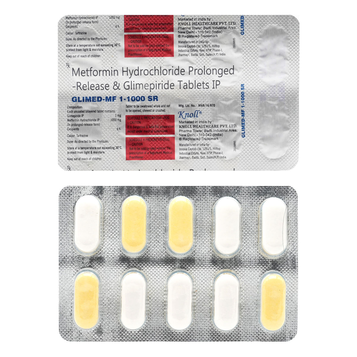 Glimed-MF 1-1000 SR Tablet | Uses, Side Effects, Price | Apollo Pharmacy